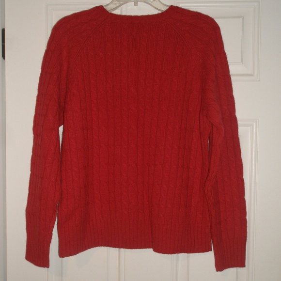 GAP | Sweaters | Nwt Gap Red Wool Cable Knit Sweater Xl | Poshmark